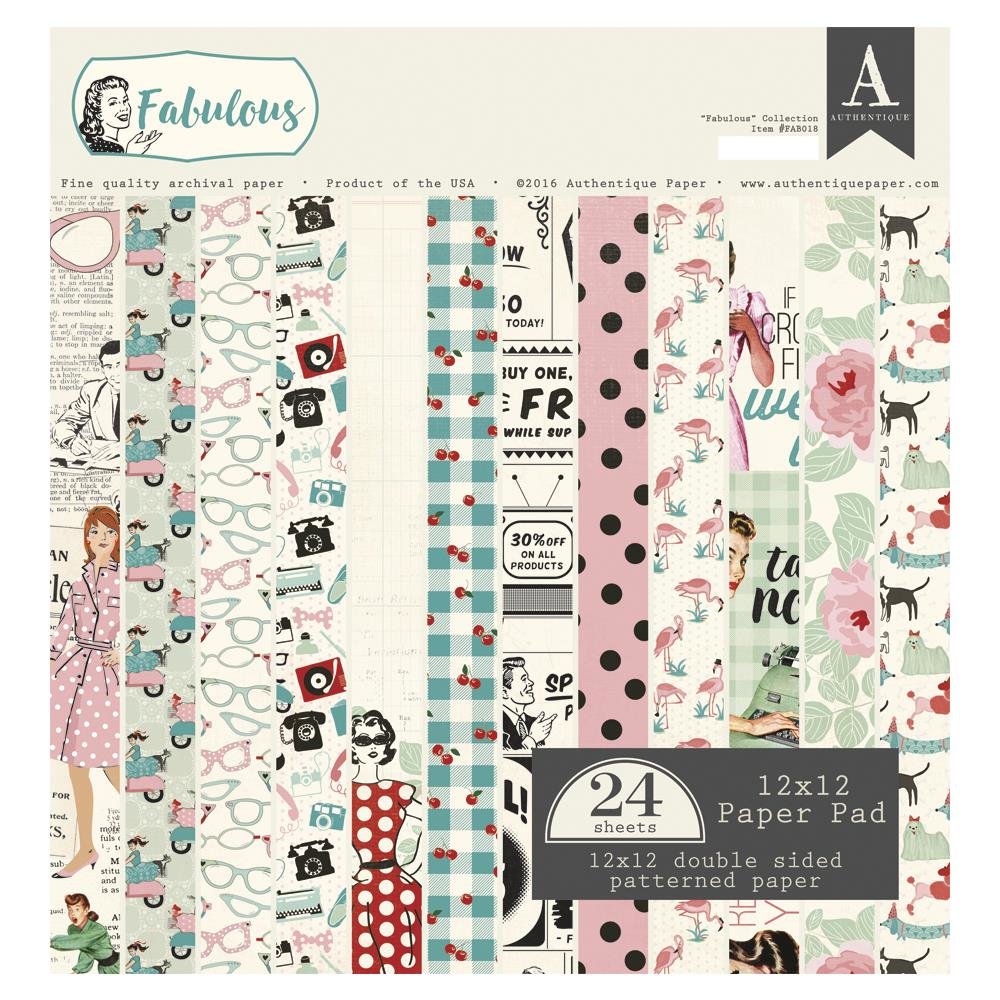 Scrap-Block sort. Fabulous, 30,5x30,5cm, 190g/m2, Block 24Blatt - Eif ...