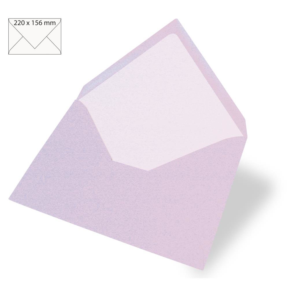 Kuvert für Karte A5 uni, FSC Mix Credit, flieder, 220x156mm, 90g/m2 ...
