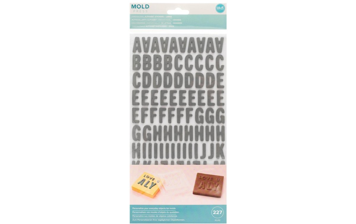 We R Memory Keepers 3D-Sticker Mold Press Alphabet gross - Eifachande ...